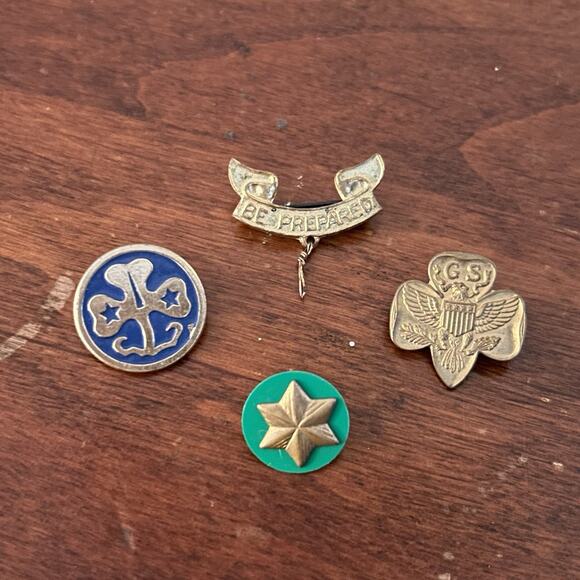 Vintage | Jewelry | Vintage Girl Scouts And Boy Scouts Pins X 4 | Poshmark